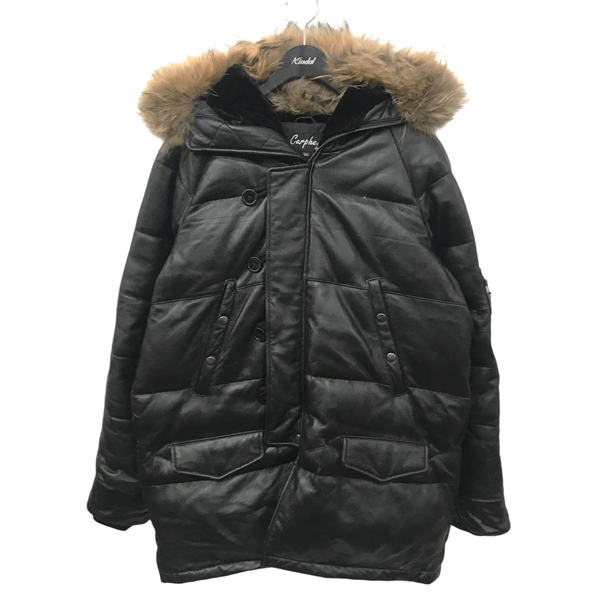 【楽天市場】【中古】Curphey N3-B型 レザーダウンコート ブラック サイズ：XXL 【200325】（カーフィー）：ブランド古着の ...