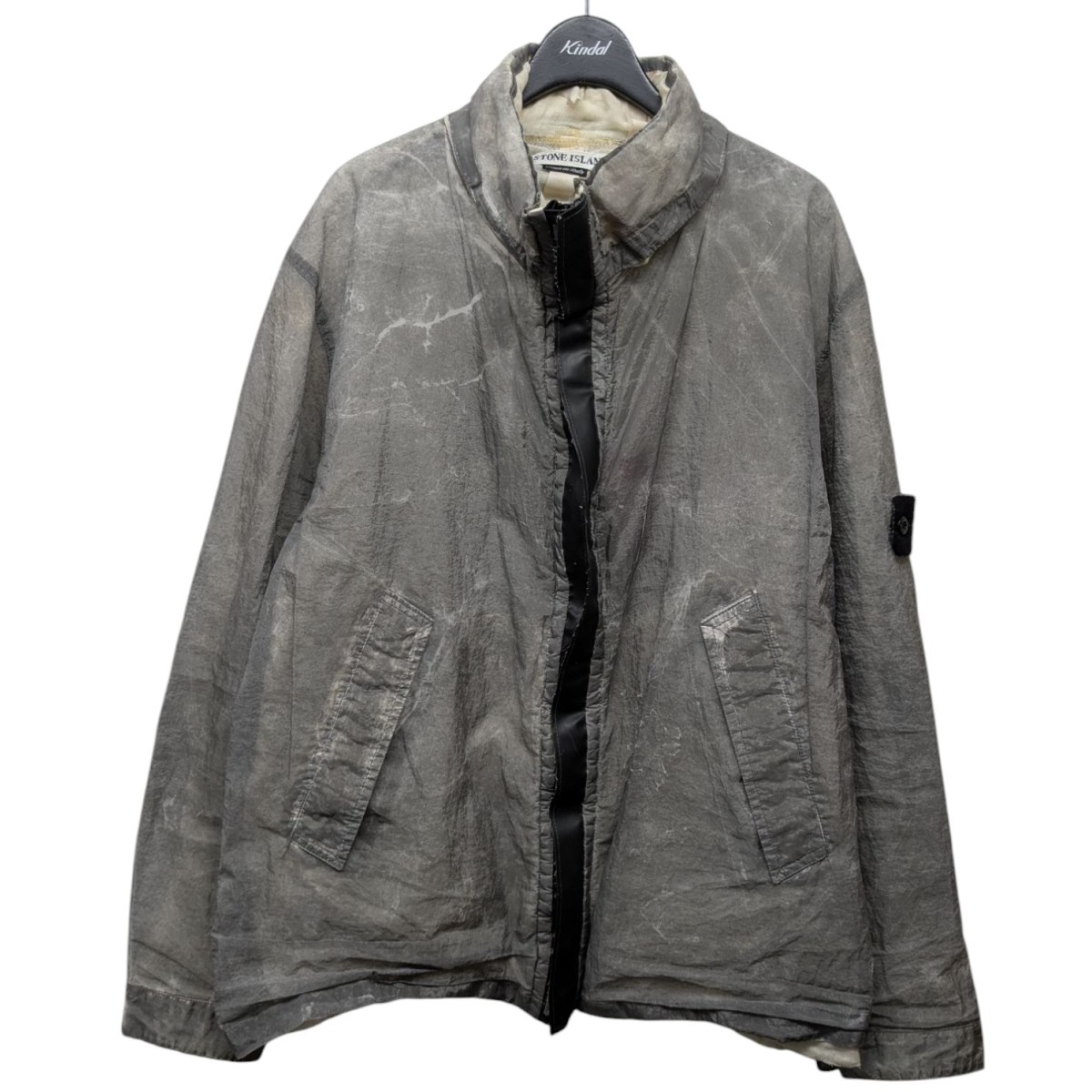 【楽天市場】【中古】STONE ISLAND 「Pure Metal Shell Jacket」ピュアメタルシェルジャケット グレー サイズ ...