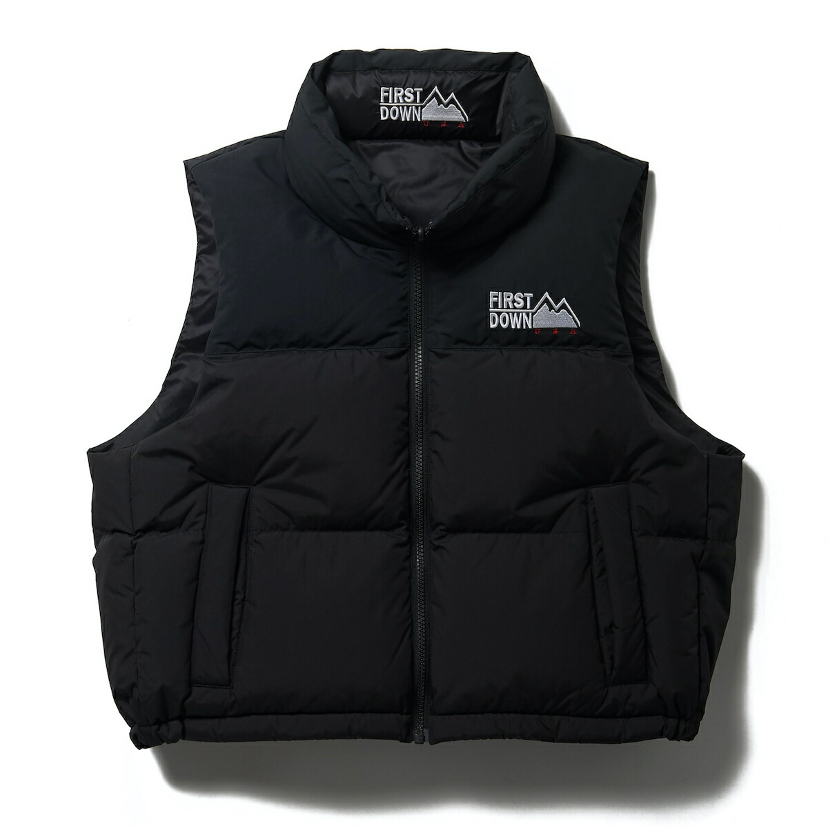【楽天市場】【ポイント10倍 17日9:59まで】FIRST DOWN SHORT BUBBLE DOWN VEST MICROFT(R ...