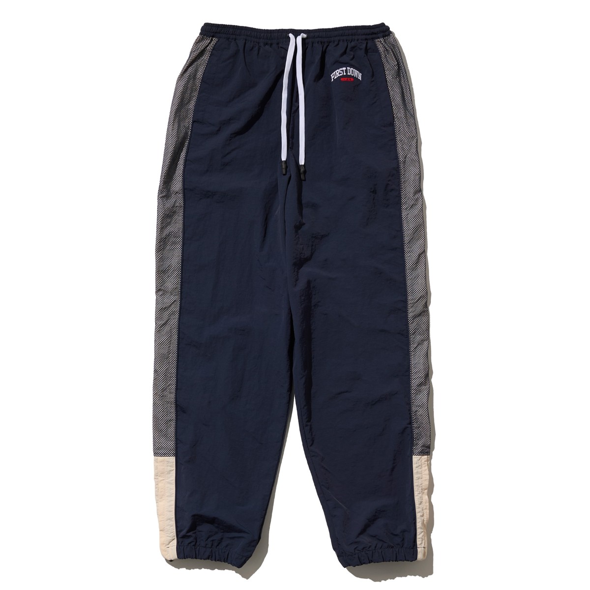 【楽天市場】FIRST DOWN TASLAN NYLON TRACK PANTS(NAVY)(ファーストダウン タスランナイロン トラック ...