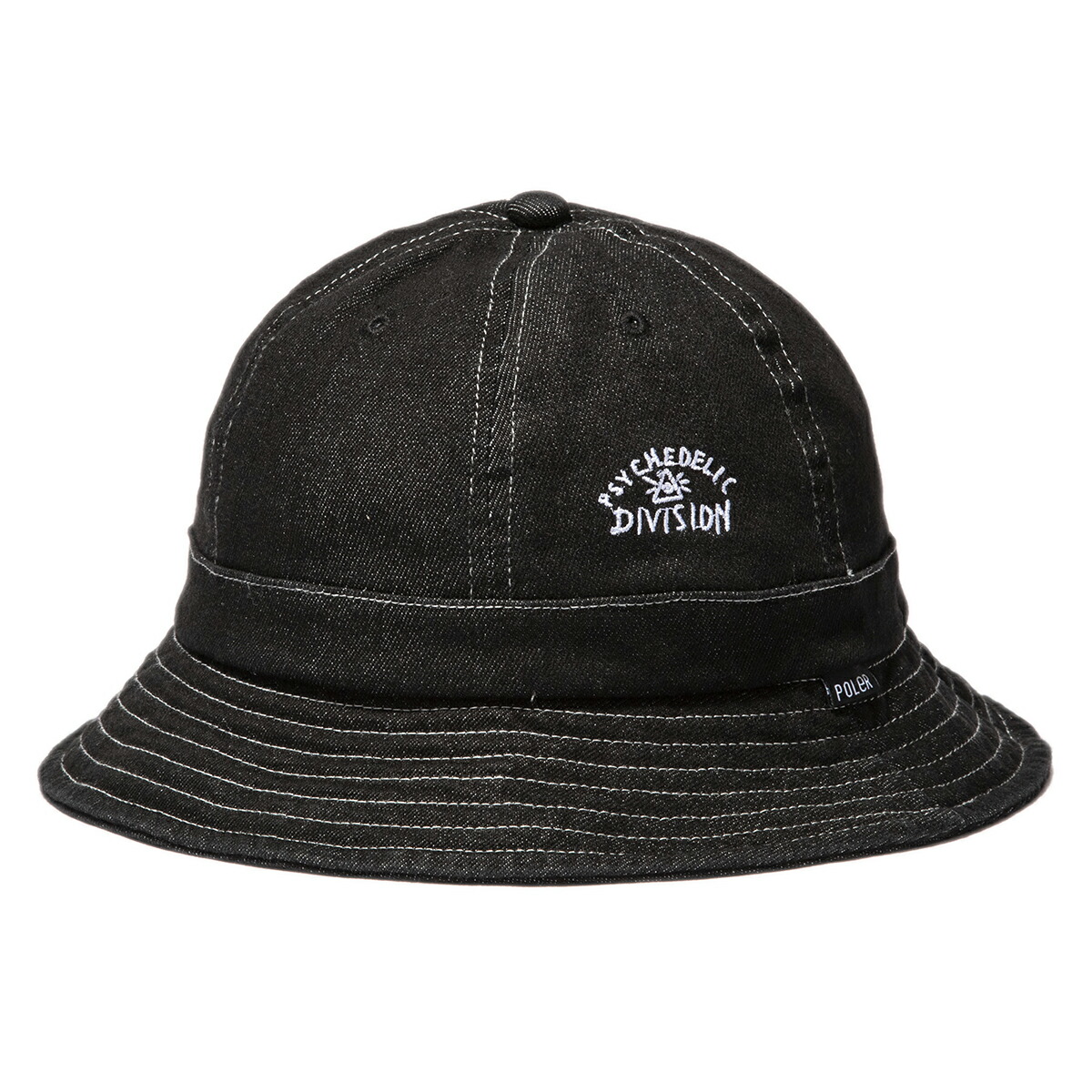 【楽天市場】【ポイント5倍 16日1:59まで】POLER WASHED BELL HAT(BLACK DENIM)(ポーラー ウォッシュド ベルハット)【メンズ レディース】【帽子 バケット ...