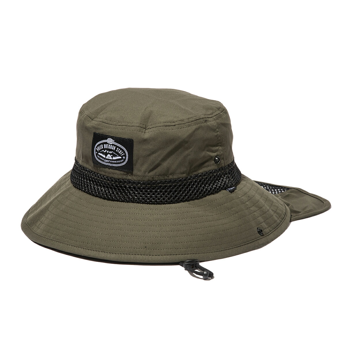 【楽天市場】POLER 2WAY SUNGUARD LONG BRIM HAT(OLIVE)(ポーラー 2ウェイ サンガード ロングブリム ...