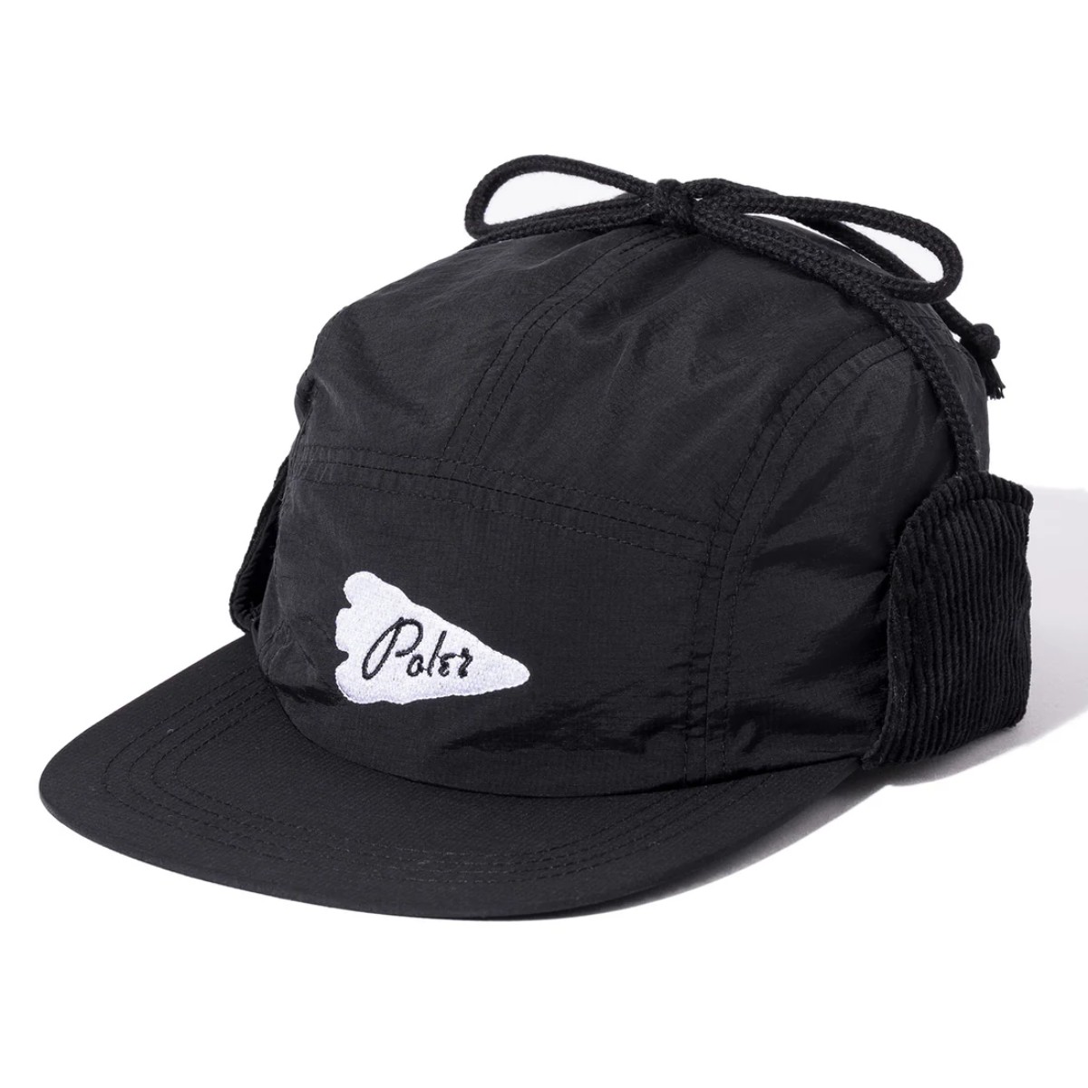 【楽天市場】【pt5倍 11日1:59まで】POLER NYLON FLAP CAP(BLACK)(ポーラー ナイロン フラップキャップ ...