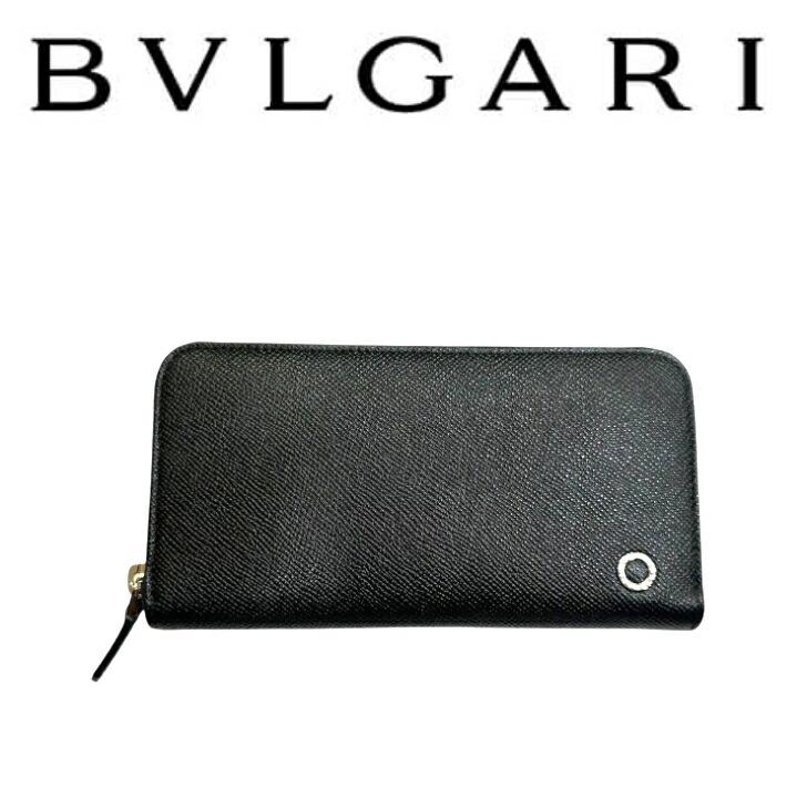 【楽天市場】【未使用品】BVLGARI ブルガリ 288251 ブルガリブルガリ ラウンドファスナー長財布 ブラック×コバルトブルー レザー ...