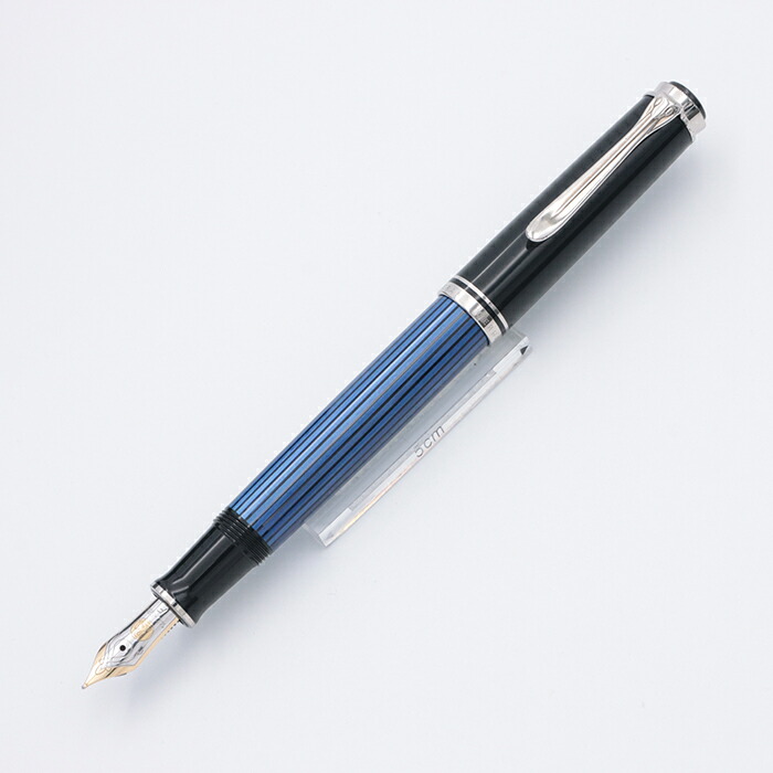 【楽天市場】Pelikan ペリカン 万年筆 スーベレーン M405 ブルーストライプ F [研磨]【中古-並品】【smtb-f】：キングダム ...