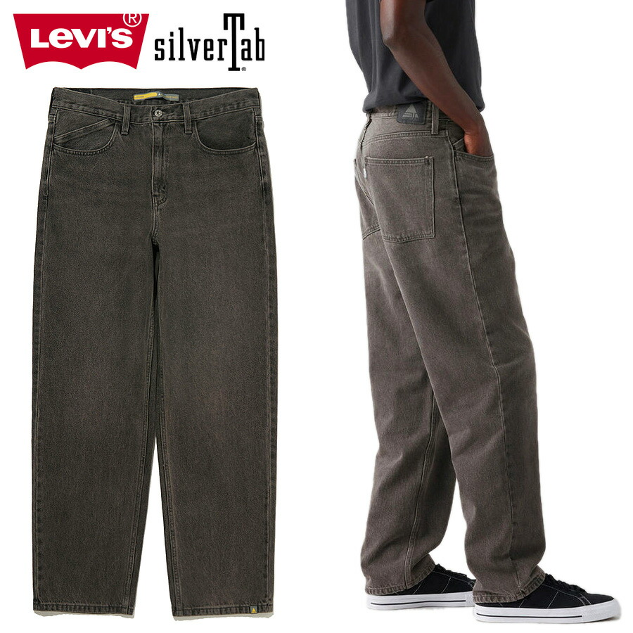 【楽天市場】リーバイス シルバータブ ルーズ LEVI'S SILVERTAB LOOSE ルーズフィット ブラック メンズ デニムパンツ ...