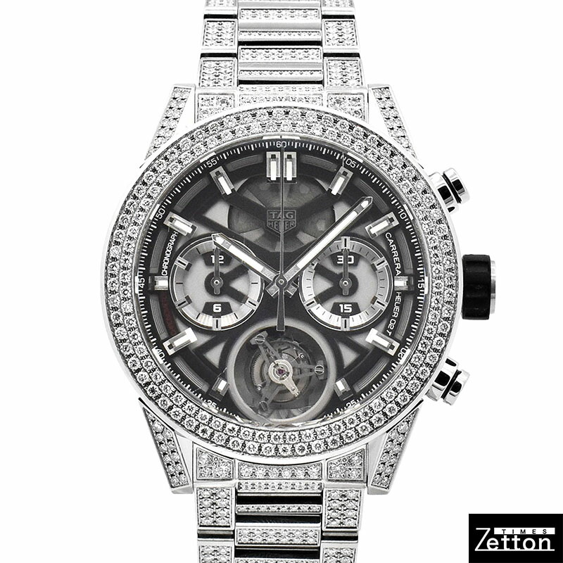 【楽天市場】【外装仕上げ済み】タグホイヤー TAG HEUER カレラ ホイヤー02T フライングトゥールビヨン ハイジュエリー ...