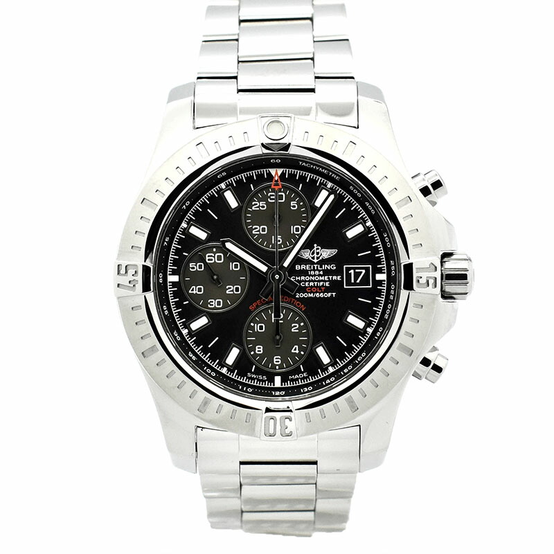【楽天市場】ブライトリング BREITLING コルト クロノグラフ A13388 ブラック 44mm USED 中古：ブランドウォッチ専門店 ...