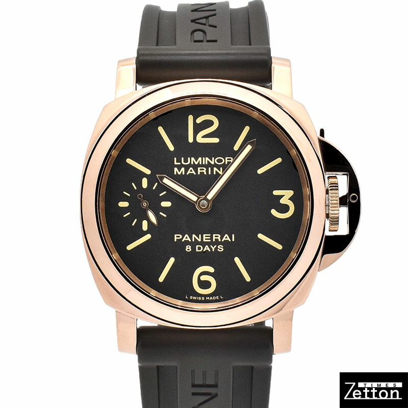 【楽天市場】【国際保証書有り】【外装仕上げ済み】パネライ PANERAI ルミノール 44mm マリーナ 8デイズ オロロッソ ...