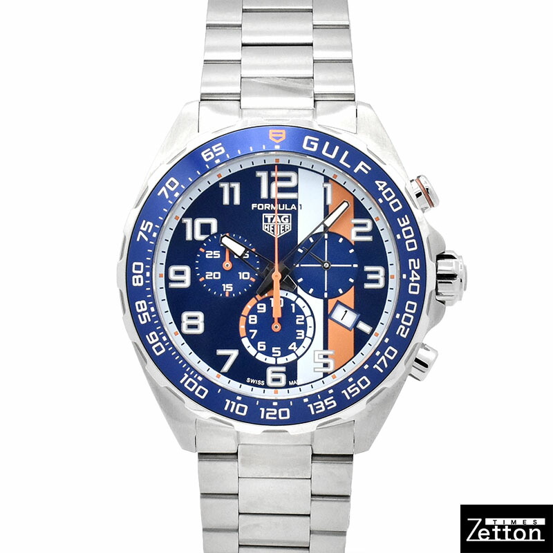 【楽天市場】【新品】タグホイヤー TAG HEUER フォーミュラ1 クロノグラフ ガルフ CAZ101AT.BA0842 クォーツ ブルー ...