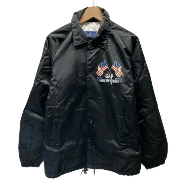 【楽天市場】GAP OLD GAP コーチジャケット 90's vintage ナイロンジャケット アウター 両面プリント 星条旗 ブランドロゴ 刺しゅう オーバーサイズ 韓国製 古着 ...