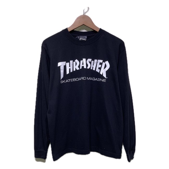 【楽天市場】6/5はP5倍！ 【中古】 THRASHER ロンT 長袖 カットソー トップス クルーネック ロゴT プリント ブランドロゴ ストリート 古着：KINJIusedclothing