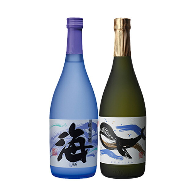 【楽天市場】海･くじらのボトル 白麹 25度 720ml×各1本 芋焼酎 大海酒造※北海道・東北エリアは別途運賃が1000円発生します。：オーリック