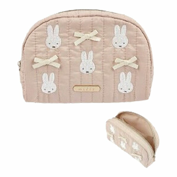 【楽天市場】ミッフィー「my favorite ribbon miffy/ラウンドポーチ(ベージュ)」：金箔屋本舗 Gold-Shop