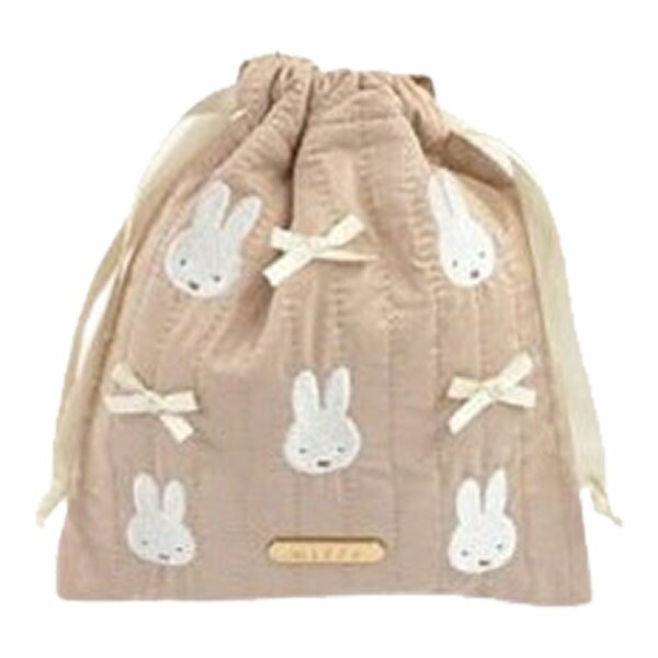 【楽天市場】ミッフィー「my favorite ribbon miffy/巾着(ベージュ)」：金箔屋本舗 Gold-Shop