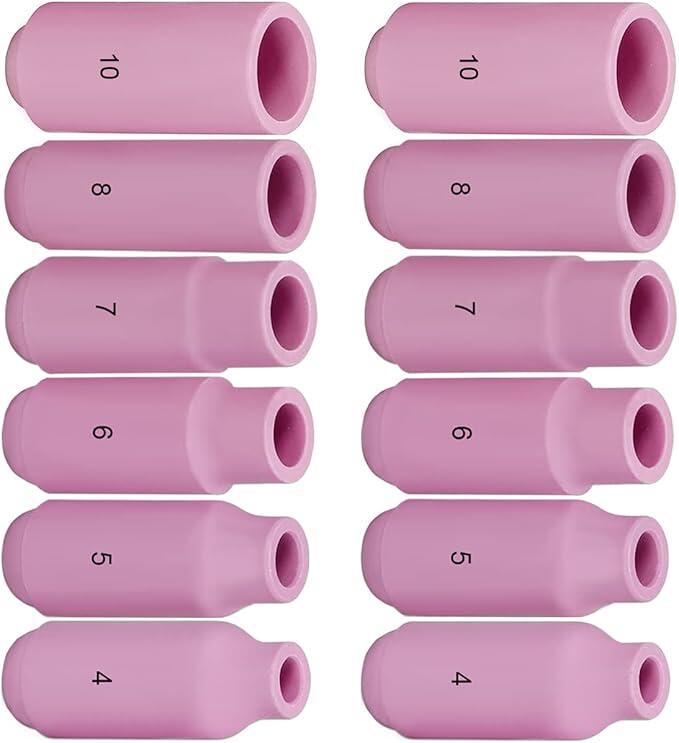 【楽天市場】12 個 TIG アルミナノズルセラミックシールドカップ DB PTA SR WP 17 18 26 TIG 溶接トーチ ...