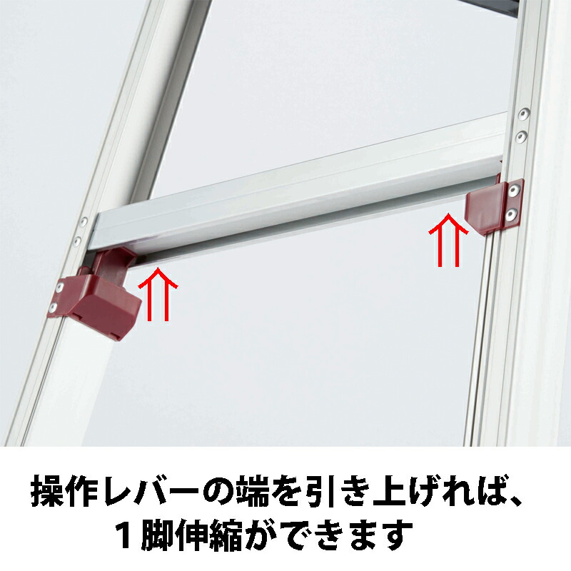 【楽天市場】【はしご・脚立・足場台- 脚立】ピカ 四脚アジャスト式専用脚立 上部操作タイプ スタッピー SXJ−210A ＜大型・重量商品＞：金象本舗楽天市場店