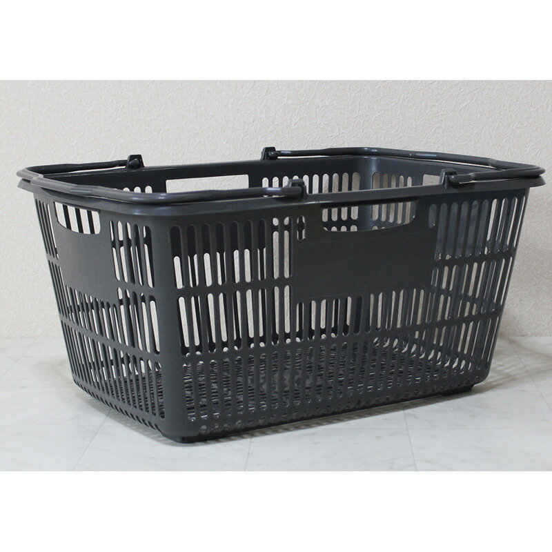 【楽天市場】大和産業 ショッピングバスケット SB-33 特大 10個 買い物カゴ 容量33L ダークグレー：金象本舗楽天市場店