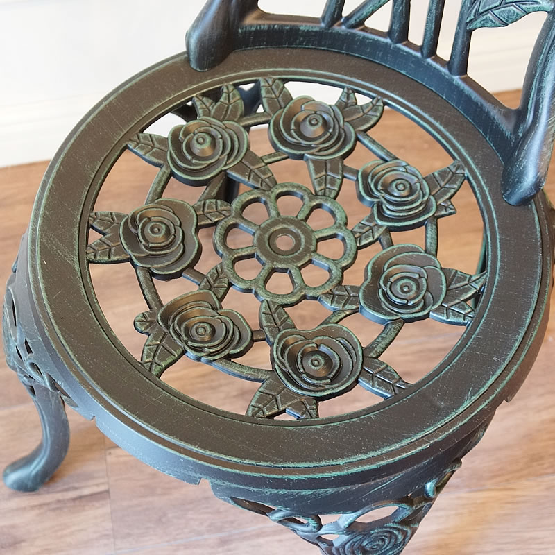 から厳選した アルミ鋳物 ガーデンテーブル 3点セット 組立式ガーデン テーブル セット コンパクト ガーデンファニチャー おしゃれ 庭 ガーデニング 家具 グリーン weblaboratory.jp