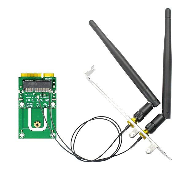 【楽天市場】WA03 Mini PCIe - M.2 E Key WiFiアダプタ、M.2 WiFi 4/5/6/6e/7/Coral TPU ...