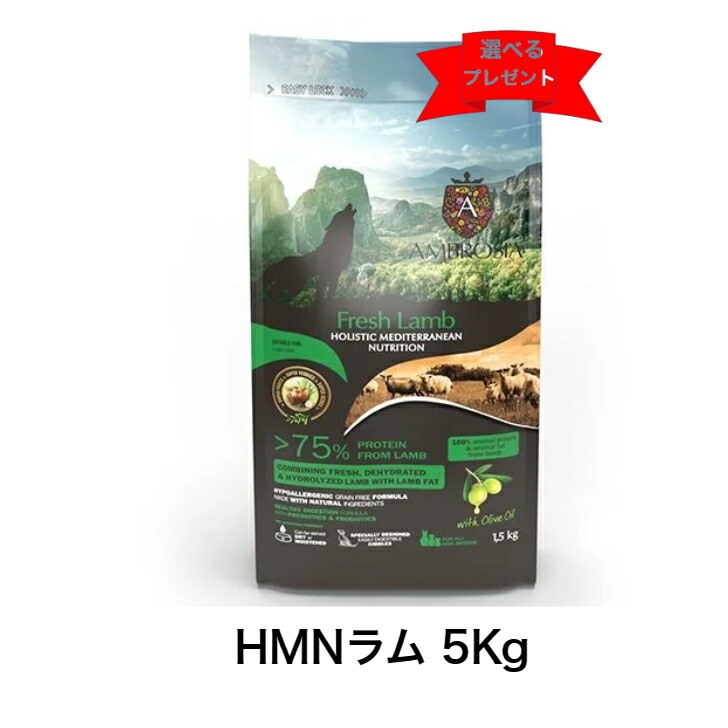 【楽天市場】AMBROSIA アンブロシア HMNラム 5Kg ドライフード ドッグフード オランダ 小粒：PET ONE
