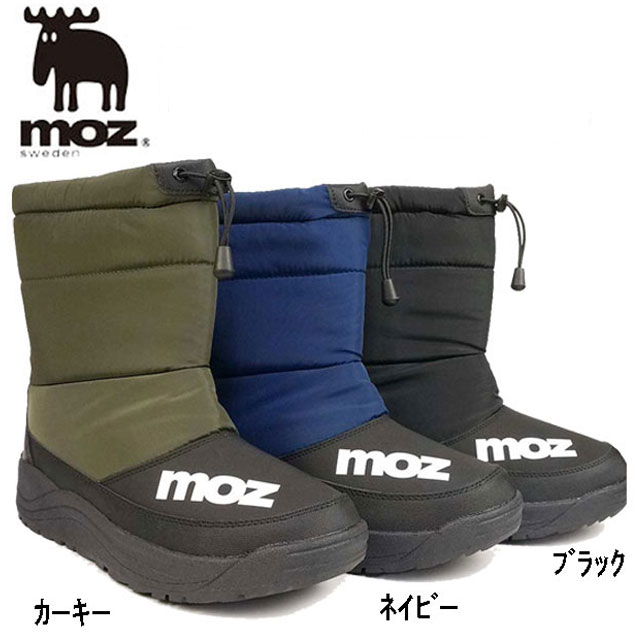 【楽天市場】【福袋】moz モズ★メンズ スノーブーツ 防寒ブーツ ウィンターブーツ 冬 防水 雪 雨 M-LL 黒 ブラック カーキ ネイビー 防滑 内側 フリース あったかい 防滑底 滑り ...