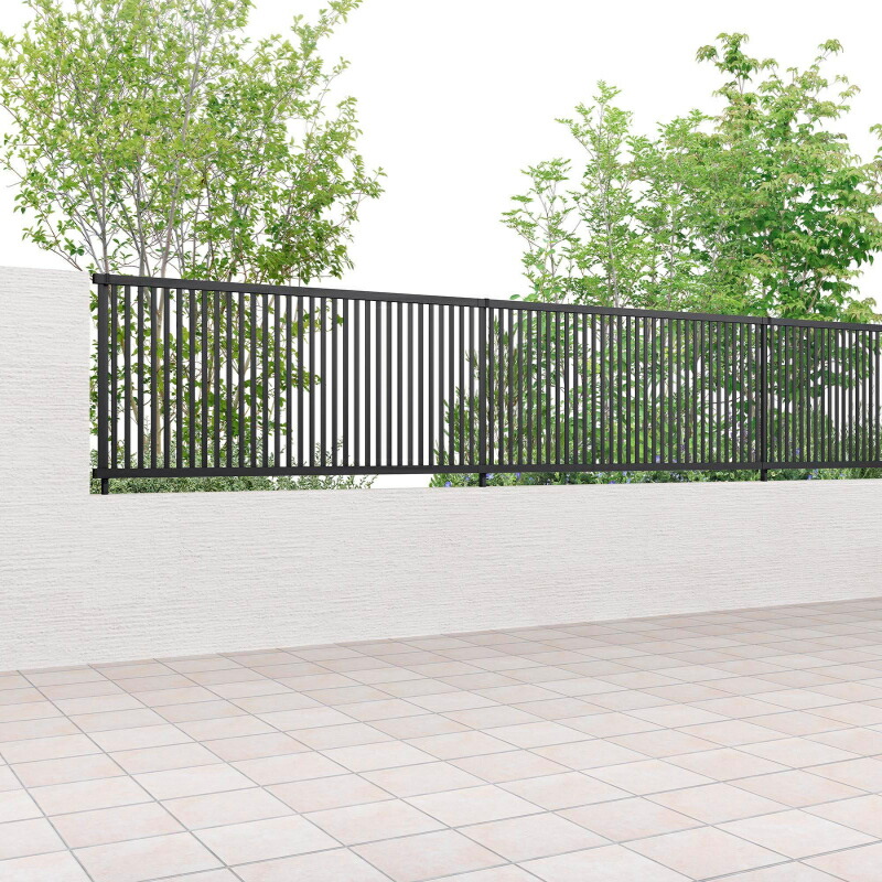 【楽天市場】【個人宅送料無料】 フェンス 目隠し LIXIL フェンスAB TR3型 T-10 H1000 高さ100cm 本体のみ 『リクシル たて 格子 屋外 アルミ 庭 diy おしゃれ ...