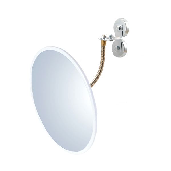 【楽天市場】信栄物産 防犯ミラー室内用 マグネットタイプ 丸型 440径 枠：白 ＃H-45M-W：エクステリアのプロショップ キロ