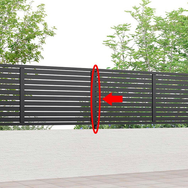 【楽天市場】【柱】 フェンス 目隠し LIXIL フェンス AB YS3-K型 T-12 柱 H1200 高さ120cm フリーポール 支柱 アルミ形材+木調色(ラッピング形材色) 『リクシル ...