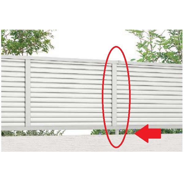 【楽天市場】【柱】 フェンス 目隠し LIXIL フェンスAB YL3型 T-6 柱 H600 高さ60cm フリーポール 支柱 アルミ形材色 『リクシル 柱のみ 柱だけ 屋外 アルミ 庭 ...