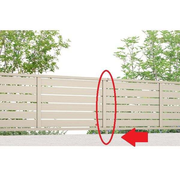 【楽天市場】【柱】 フェンス 目隠し LIXIL フェンスAB YS3型 T-10 柱 H1000 高さ100cm フリーポール 支柱 アルミ形材色 『リクシル 柱のみ 柱だけ 屋外 アルミ ...