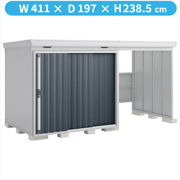 【楽天市場】【自転車置場 駐輪】イナバ物置 FW／フォルタ ウィズ FW-2218+18KH CG ハイルーフ 右側開放スペース 豪雪型『物置 屋外 大型 diy』【関東・東海地方限定配送 ...