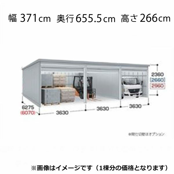 【楽天市場】【関東・東海地方限定配送】【送料無料】イナバ物置 GARADIA ガレーディア 連棟用 GRN-3662HL 一般型 標準屋根 1台用 『 車庫 ガレージ 倉庫 シャッター ...