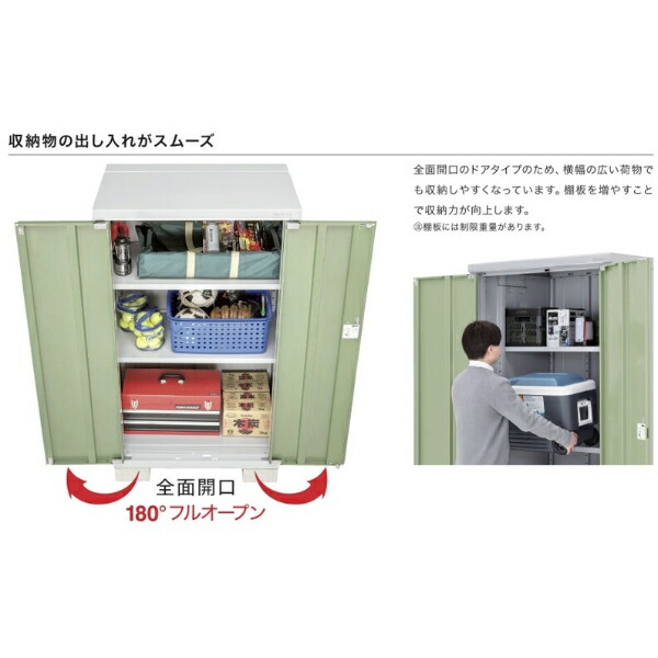 【楽天市場】『配送は関東・東海限定』イナバ物置 BJX／アイビーストッカー BJX-097E 全面棚タイプ 『追加金額で工事も可能』 『屋外用ドア型収納庫 DIY向け 小型 物置』 JG ...