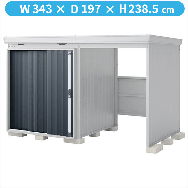 【楽天市場】【自転車置場 駐輪】イナバ物置 FW／フォルタ ウィズ FW-1818+15KH CG ハイルーフ 右側開放スペース 多雪型『物置 屋外 大型 diy』【関東・東海地方限定配送 ...