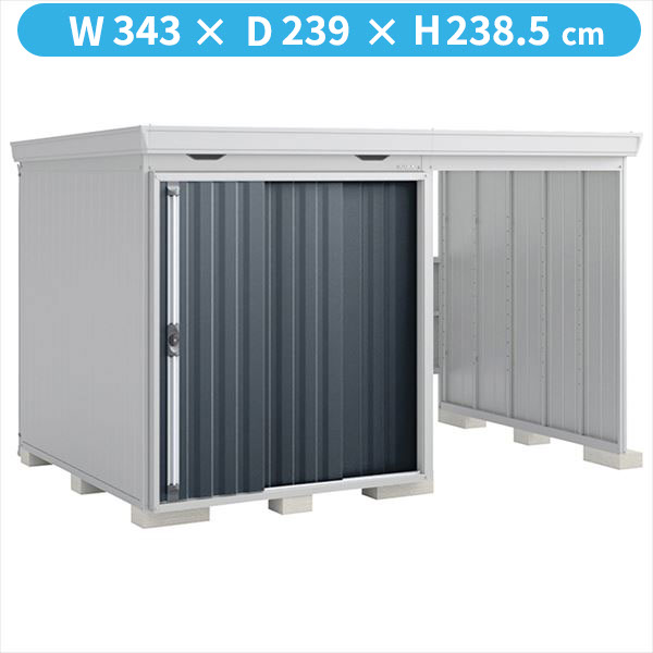 【楽天市場】【お買い物マラソン期間中P2倍】【自転車置場 駐輪】イナバ物置 FW／フォルタ ウィズ FW-1822+15KH CG ハイルーフ 右側開放スペース 一般型 結露軽減材付屋根『物置 ...