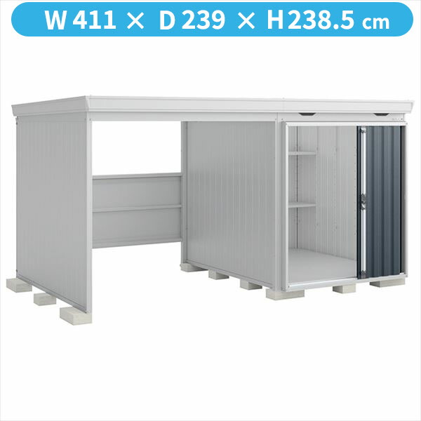 【楽天市場】【自転車置場 駐輪】イナバ物置 FW／フォルタ ウィズ FW-22K+1822H CG ハイルーフ 左側開放スペース 多雪型 結露軽減材付屋根『物置 屋外 大型 diy』【関東 ...