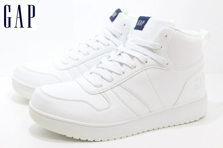 【楽天市場】防水 白靴 通学靴 メンズ レディース スニーカー ギャップ GAP GPU22206 WHT WHITE：岸山履物店 楽天市場店