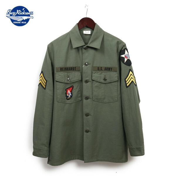 【楽天市場】BUZZ RICKSON'S バズリクソンズ OG107 ユーティリティシャツ パッチカスタム “DEMILITARIZED ZONE”BR28662：着太郎