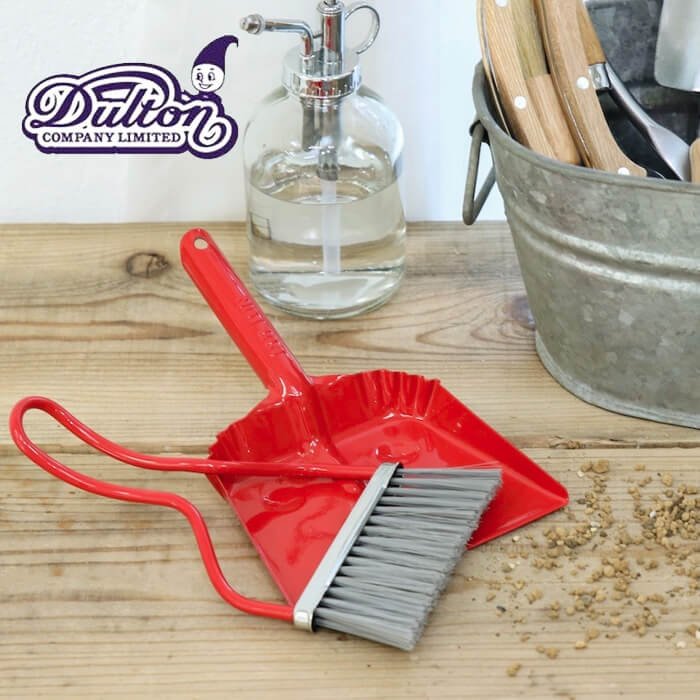 【楽天市場】DULTON ダルトン コンパクト ほうき チリトリセット ベビースマイリー 100-173 レッド：キッチンブランチ