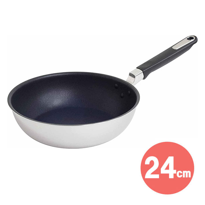 【楽天市場】ウルシヤマ金属工業 クワトロプラス IHディープパン24cm 日本製 UMIC：キッチンブランチ