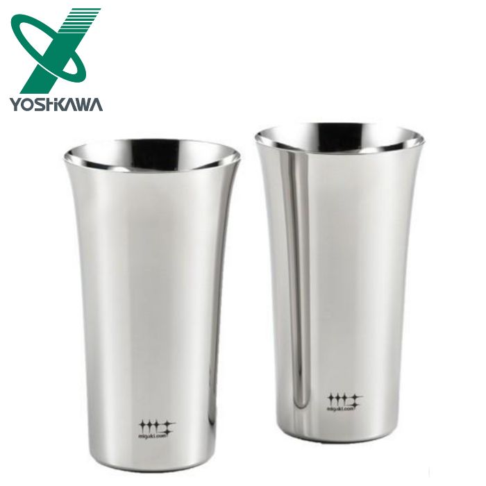 【楽天市場】ヨシカワ 磨き屋シンジケート 一口ビール2Pcs ( YJ1108 ）7017041 2セット タンブラー グラス シンプル 保冷 ...