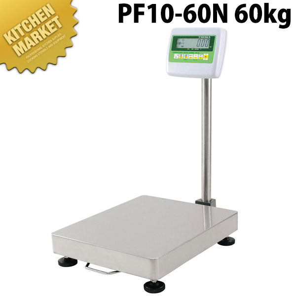 【楽天市場】タナカ デジタル台秤(プリンタ無) PF10-60N 60kg【kmaa】 はかり ハカリ 計り 量り キッチン スケール キッチンスケール デジタル デジタルはかり 業務用：業務 ...
