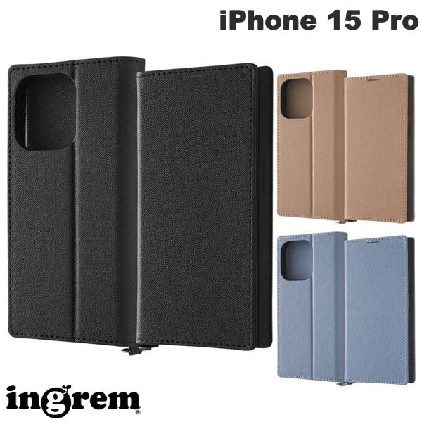 【楽天市場】【期間限定セール★～12/10まで】 iPhone15pro ケース 手帳型 ingrem iPhone 15 Pro 耐衝撃 手帳型レザーケース KAKU Durable イング ...