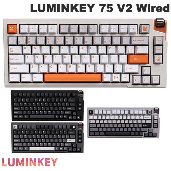 【楽天市場】ゲーミングキーボード ラピッドトリガー 白 黒 グレー 有線 LUMINKEY 75 V2 Wired US配列 有線 81キー メカニカルキーボード ルミンキー (キーボード ...