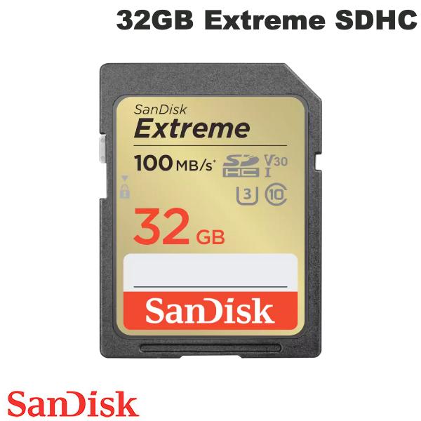 【楽天市場】[ネコポス送料無料] SanDisk 32GB Extreme SDHC UHS-I U3 V30 Class10 海外パッケージ ...