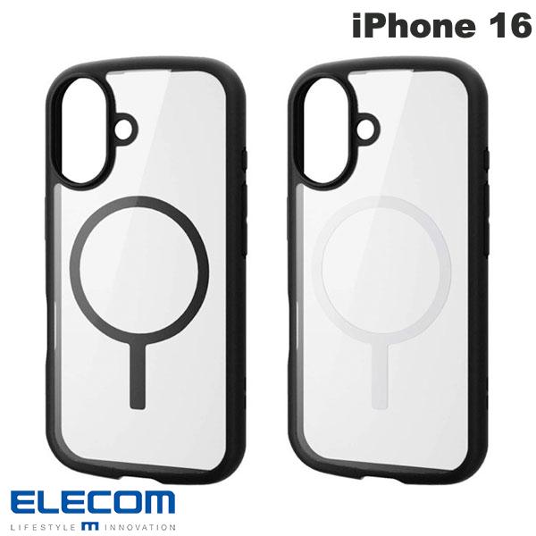 【楽天市場】[ネコポス送料無料] エレコム iPhone 16 ハイブリッドケース TOUGH SLIM LITE フレームカラー MAGKEEP ストラップシート付属 (スマホケース・カバー ...