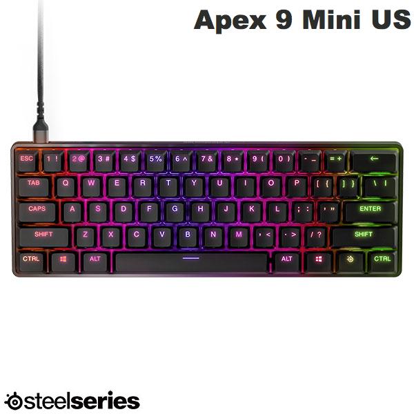 【楽天市場】【1000円OFFクーポン対象～4/30まで】 SteelSeries Apex 9 Mini US 英語配列 61キー 有線 テンキーレス メカニカルゲーミングキーボード ...