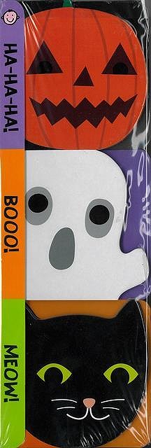 【楽天市場】HALLOWEEN CHUNKY SET HA−HA−HA！／BOOO！／MEOW！/バーゲンブック{3Pack Board ...