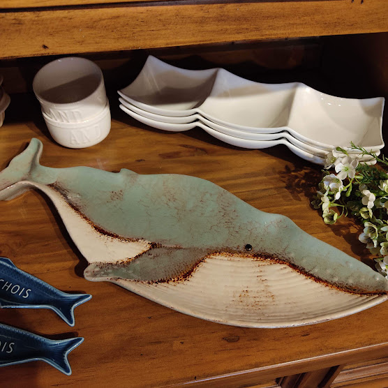 【楽天市場】【送料無料】セラミックプレート[シーアニマルズ]クジラ 小皿 魚 キッチン カフェ 鯨 可愛い 海 陶器 水 お皿 食器 器 ...